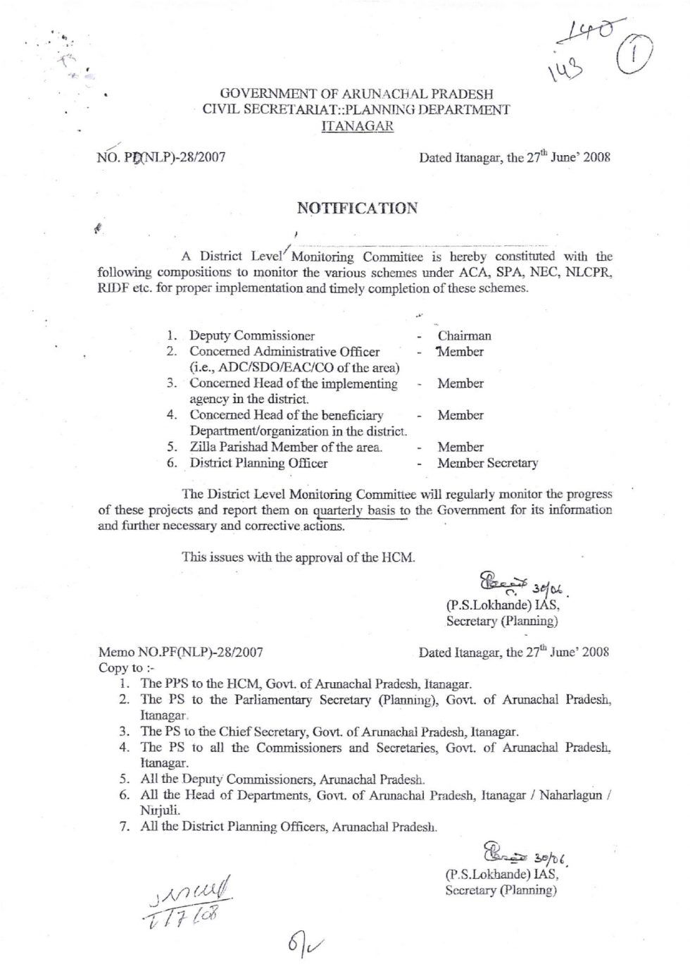 Monitoring Committee Constitution | Department Of Planning, Investment ...